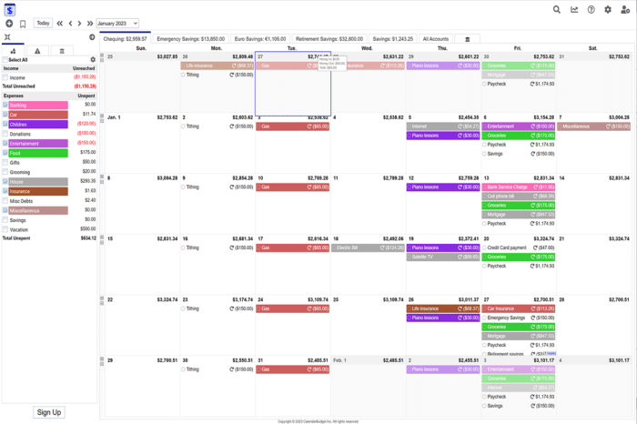Calendar Method Makes Budgeting A Success | CalendarBudget